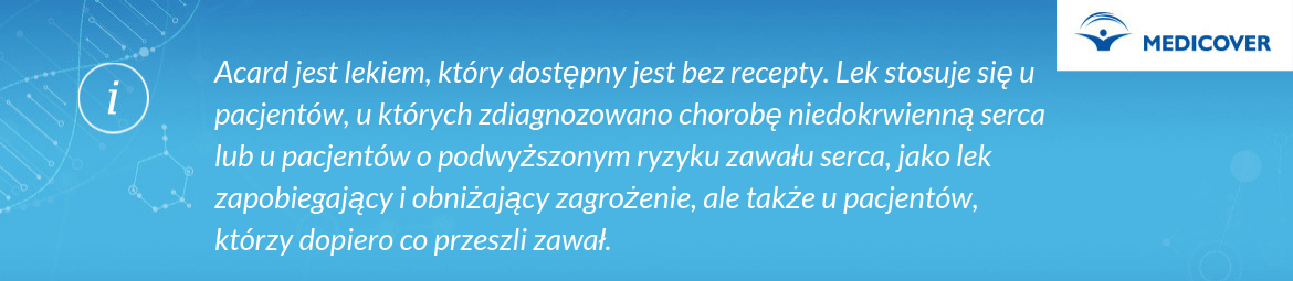 Acard | co to jest, dawkowanie, skutki uboczne leku